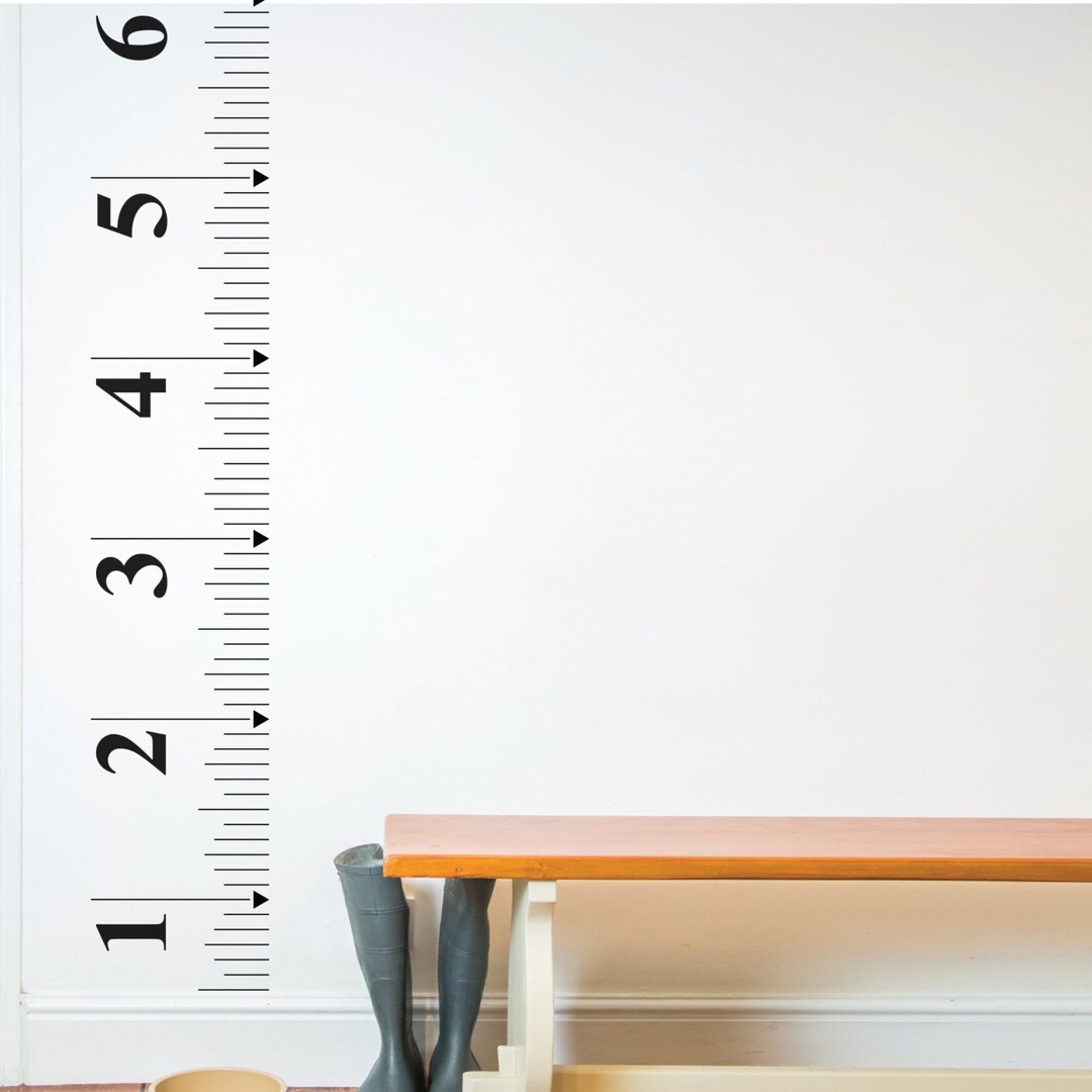 Wall Sticker Tape Measure Growth Chart - Wall Stickers - Wall ...