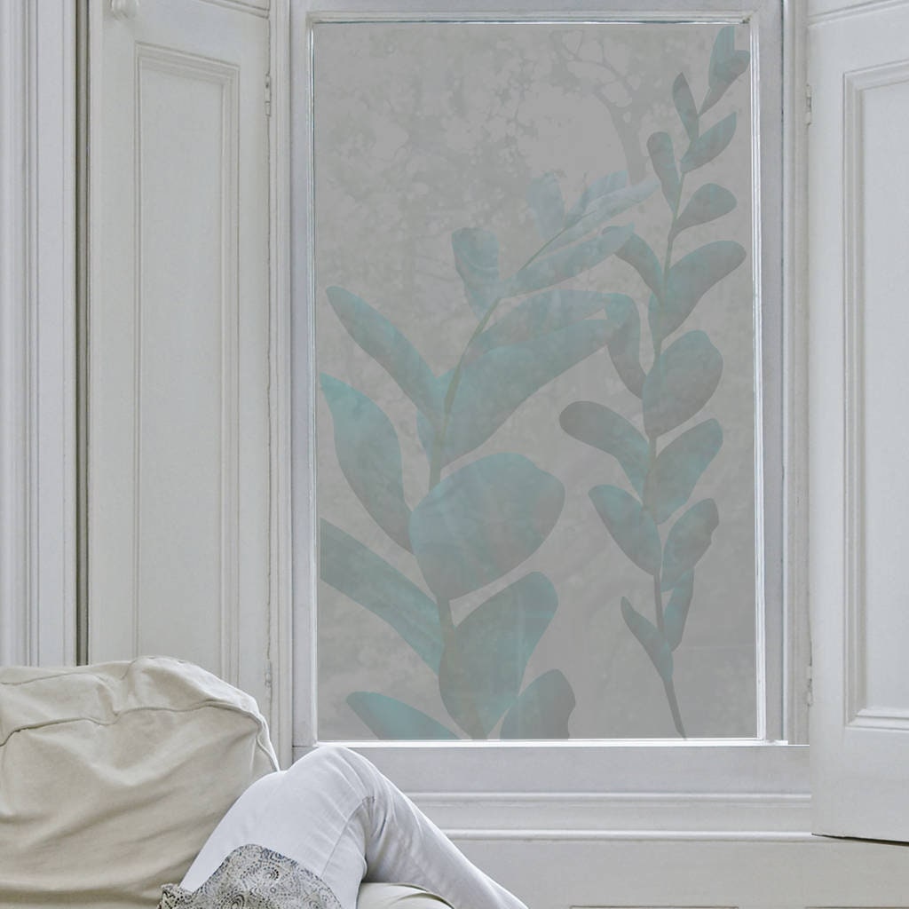 Botanical Frosted Window Film. Alternative Nets or Blinds. Security ...