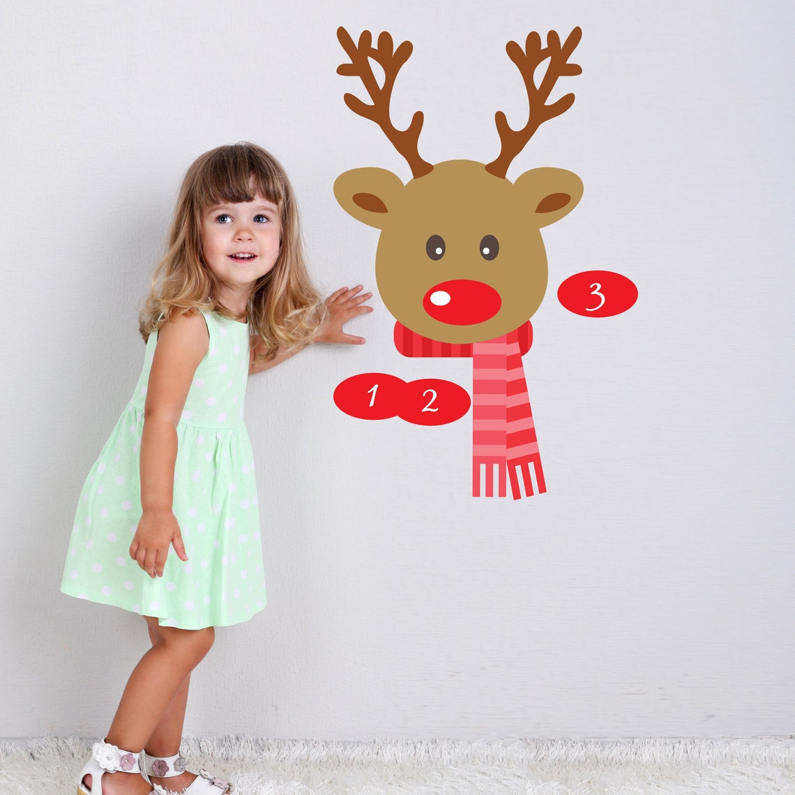 Pin the Nose on the Reindeer Game. Festive Christmas Family Activity - Etsy