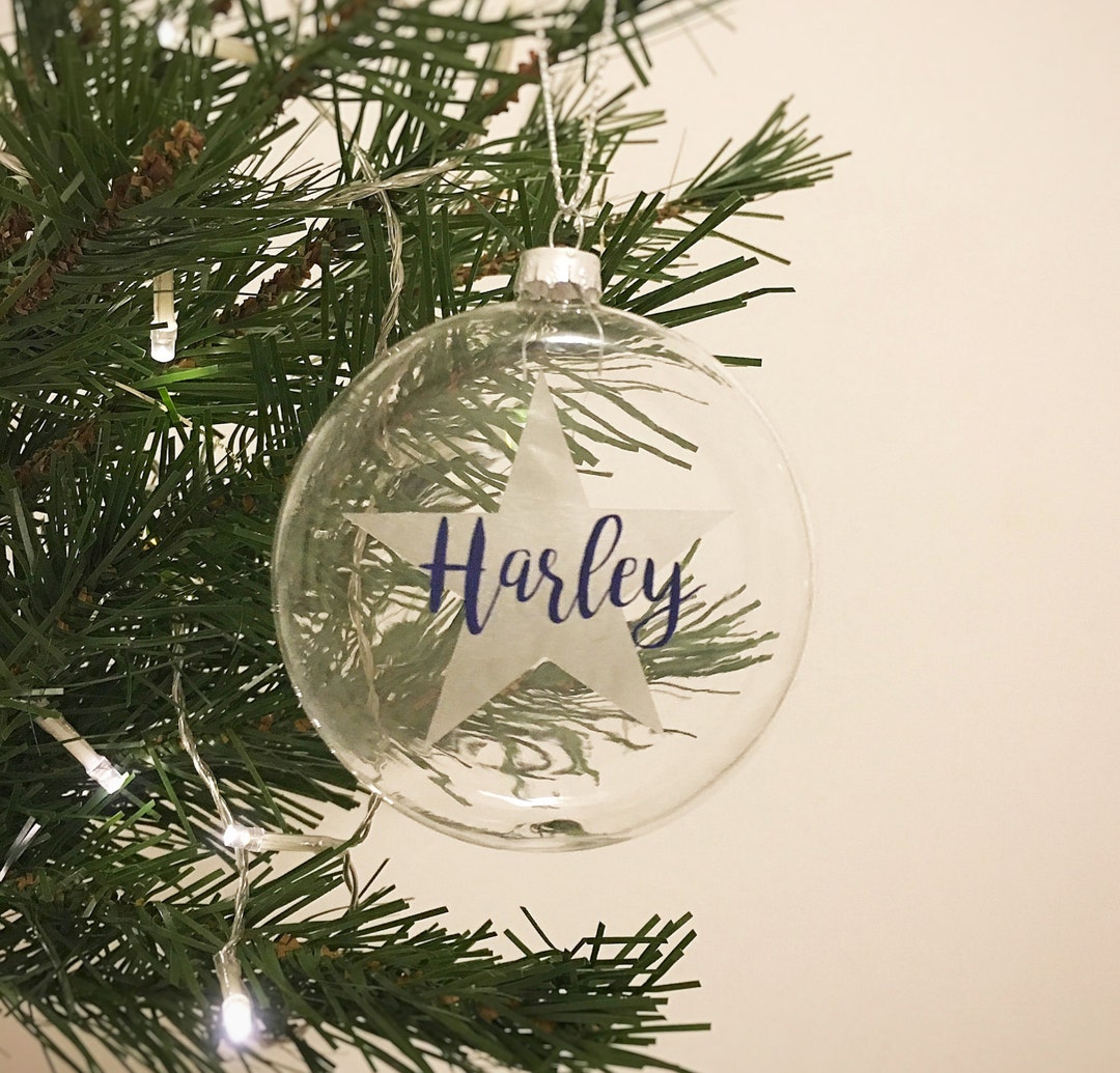 Personalised Name Bauble Christmas Baubles Personalised Bauble Holiday ...