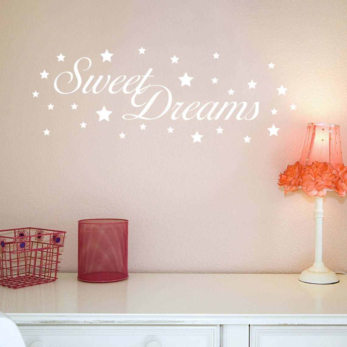Sweet Dreams Wall Sticker. Nursery Wall Quote & Decal. Children's ...