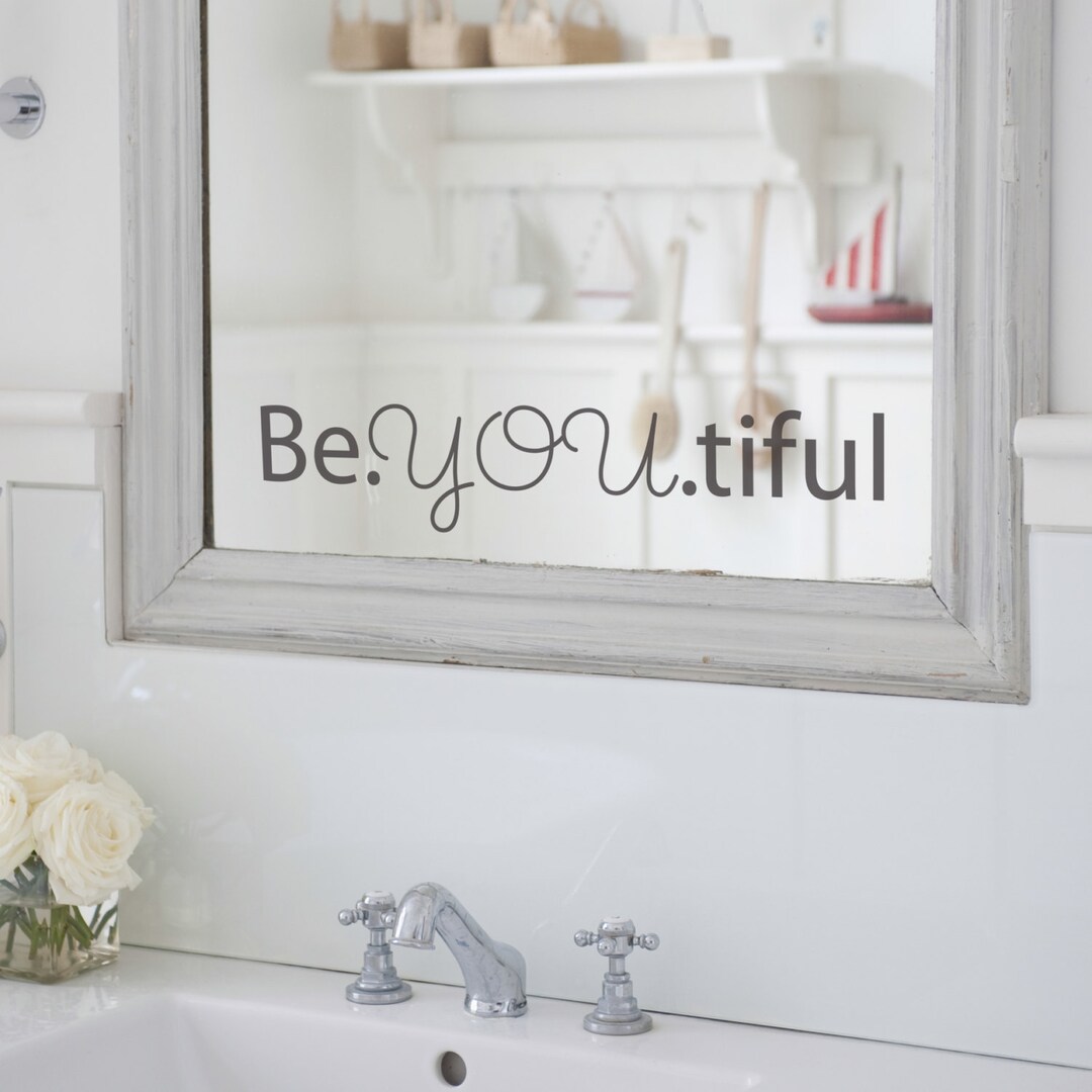 Beyoutiful Wall or Mirror Sticker & Decal. Alternative Home - Etsy