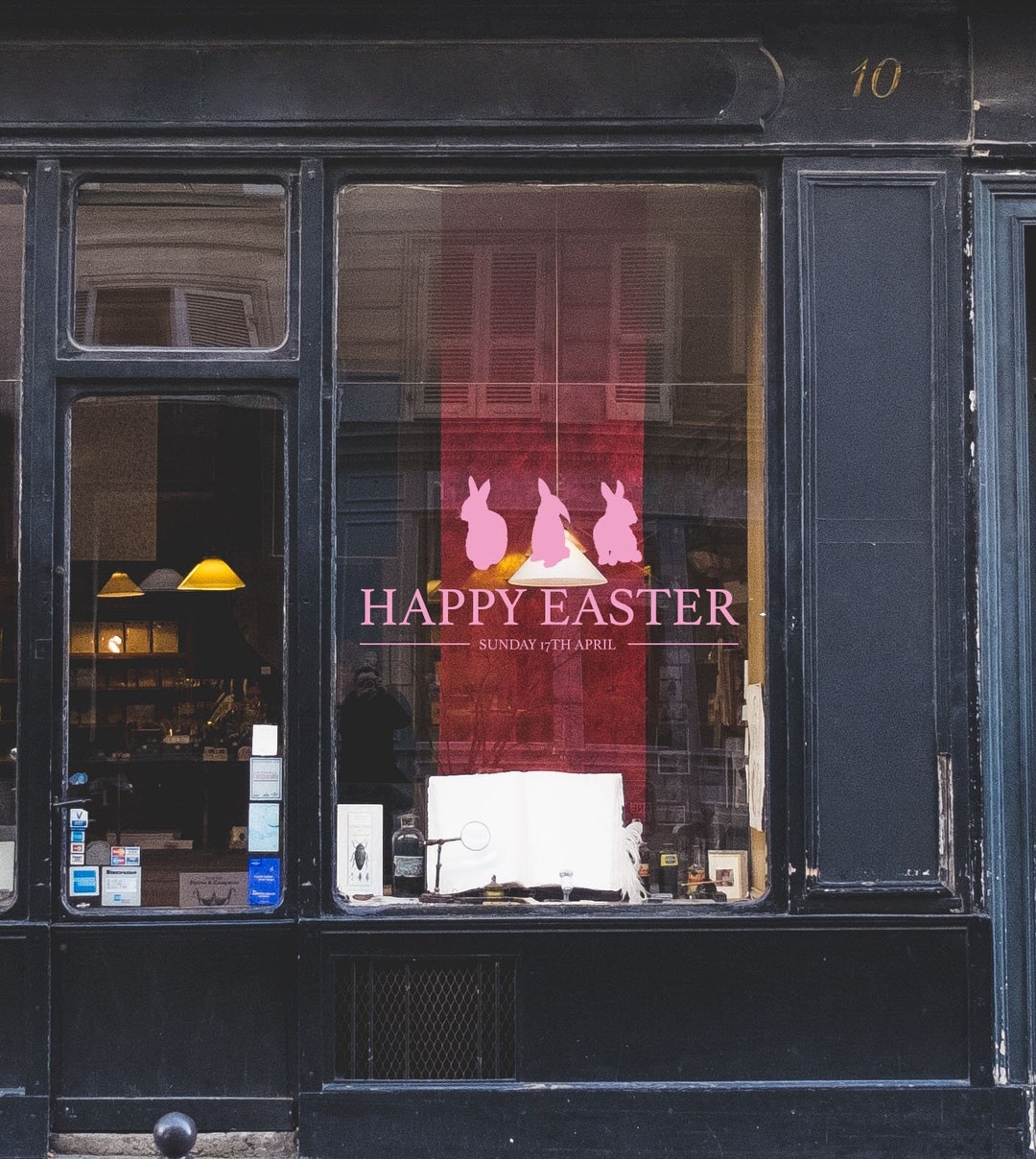 Happy Easter Retail Window Vinyl - Etsy