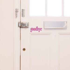 Hello and Goodbye Front Door Sticker Set - Etsy