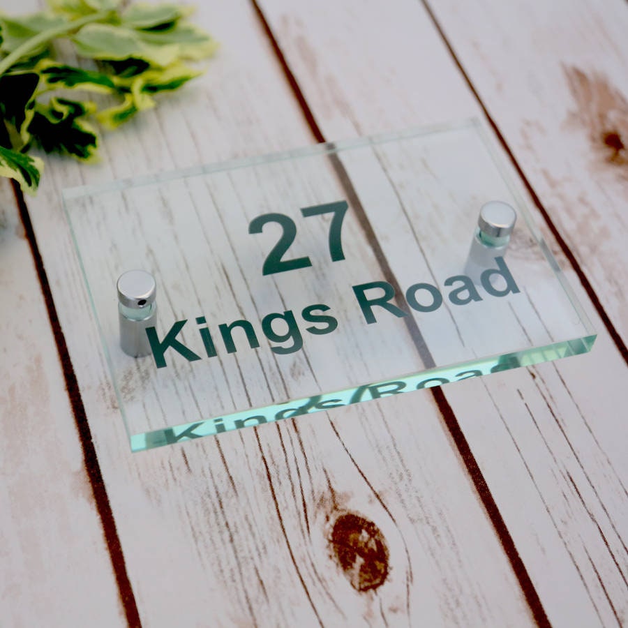 Personalised Acrylic House Sign - Etsy