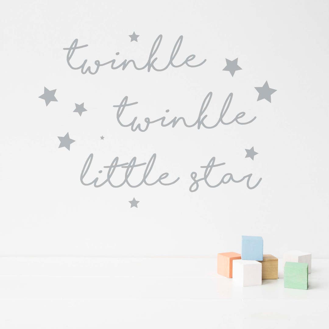 Twinkle Twinkle Little Star - Wall Sticker - Wall Sticker - Wall Quotes ...