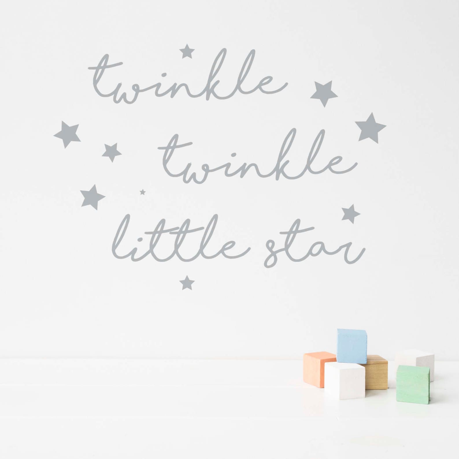Large Twinkle Twinkle Little Star Wall Sticker. Nursery - Etsy