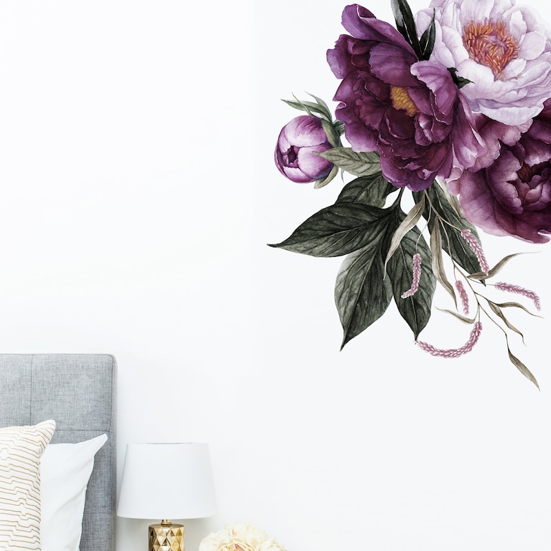 Floral Decal - Etsy