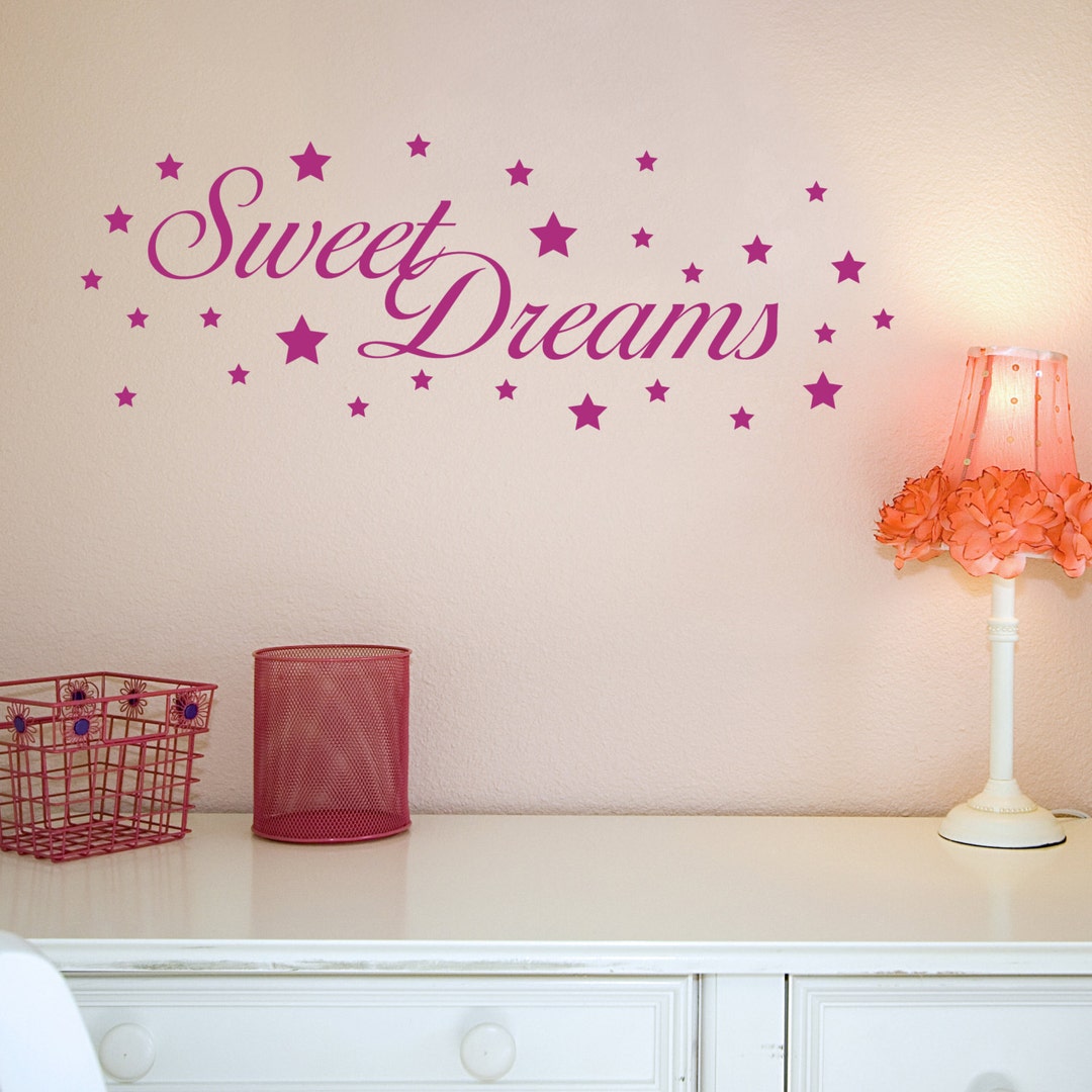 Sweet Dreams Wall Sticker. Nursery Wall Quote & Decal. Children's ...