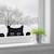 Peeping Cat Window Sticker Animals Pets Sticker Art Window Stickers ...