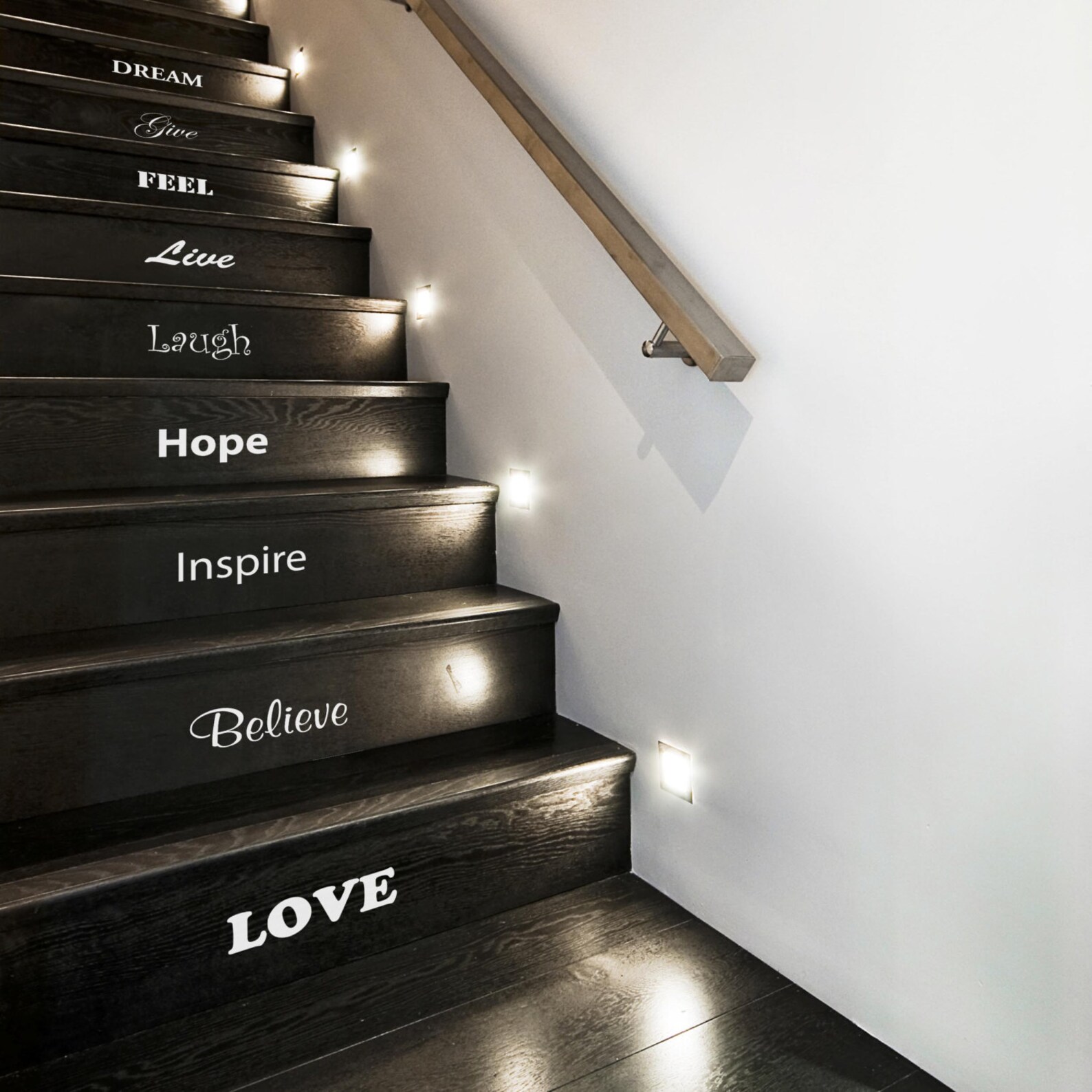 Inspirational Stair Stickers - Wall Stickers - Stickers for Stairs ...