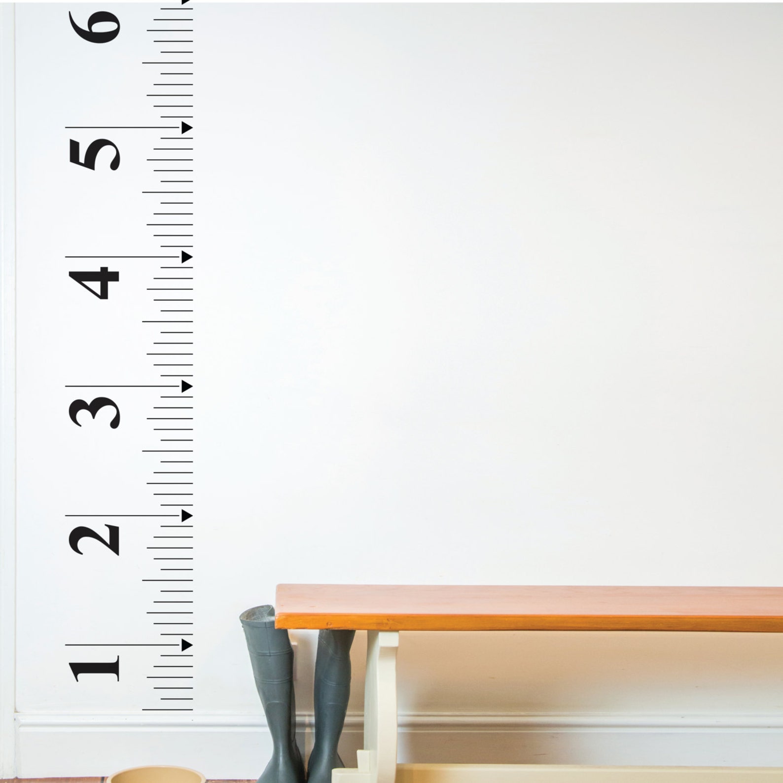 Wall Sticker Tape Measure Growth Chart-wall Decal-growth Chart-height ...