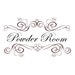 Powder Room Wall Sticker-decal-wall Sticker-wall Quote-bathroom-boudoir ...