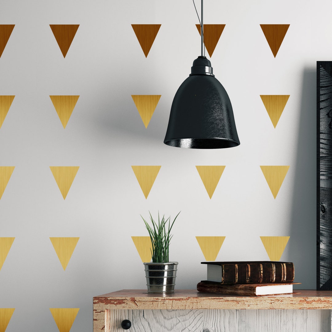 Metal Effect Confetti Triangles Wall Stickers-wall Decals-shapes ...