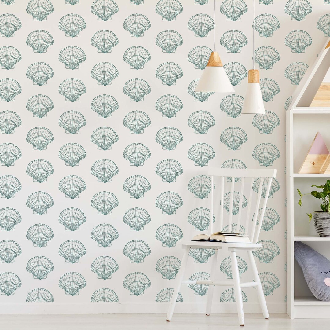 Sea Shells Self-adhesive Wallpaper | Peel & Stick |removable Wallpaper ...