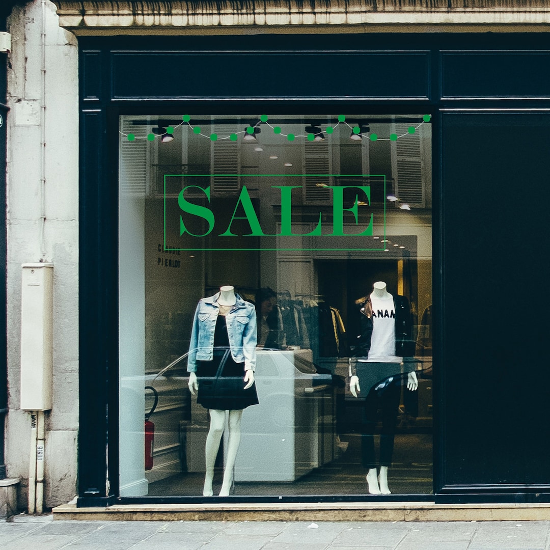 Classic SALE Retail Window Vinyl - Single Sale Sign – Shop Sign ...