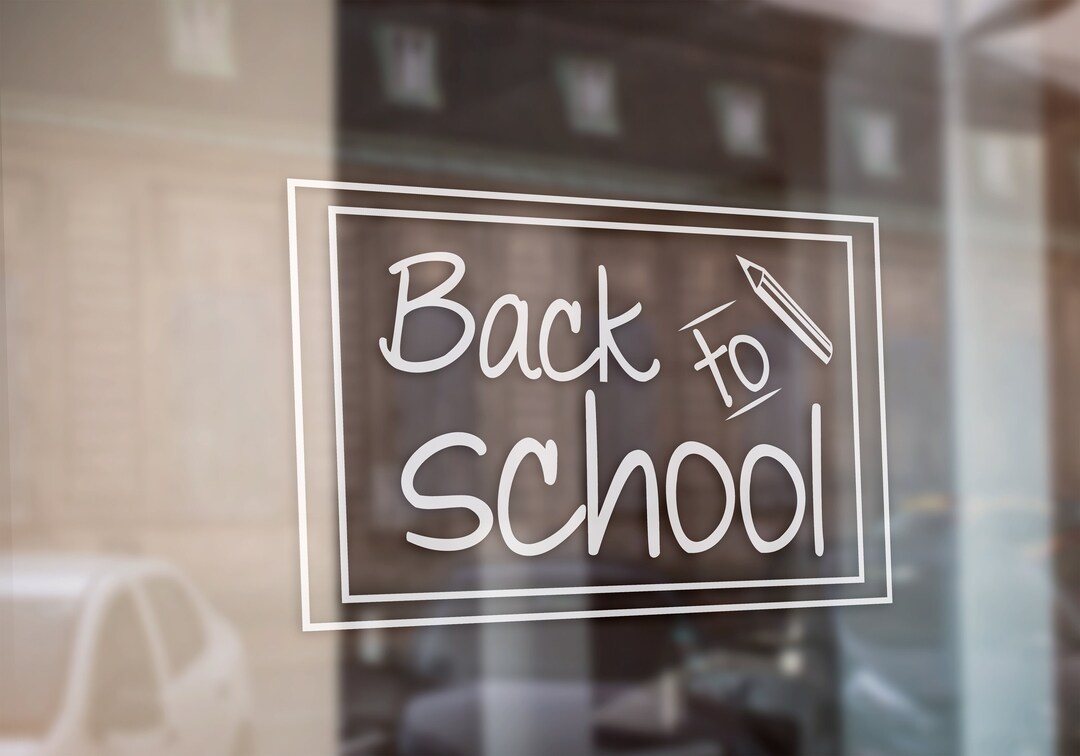 Chalkboard Days Back to School Retail Window Vinyl - Etsy