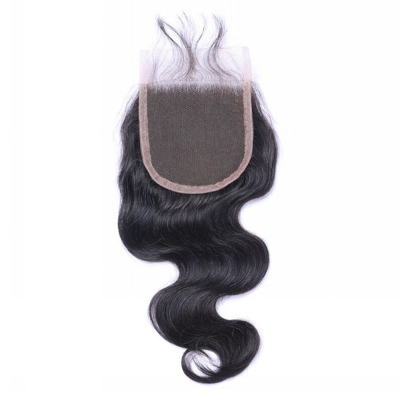 Lace Closures for Virgin Human Hair Extensions Grade 8A Body Wave ...