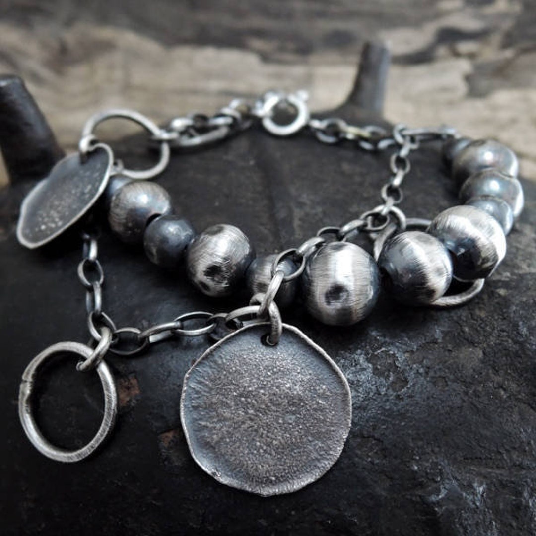 Silver Bracelet, Multistrand Bracelet, Modern Sterling Silver 925 ...