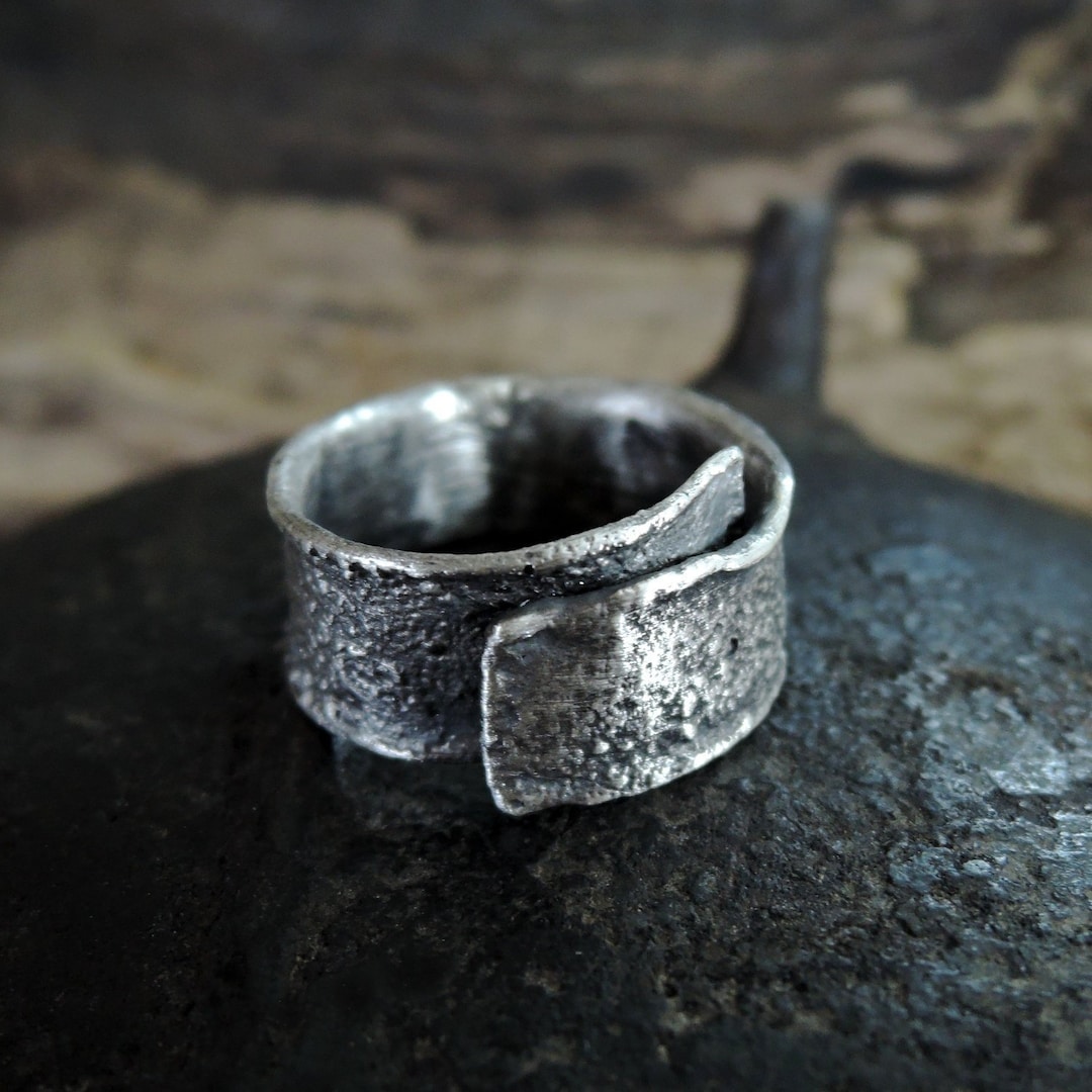 Men's Silver Ring, Solid Silver 925 Ring, Modern Jewelry - Etsy