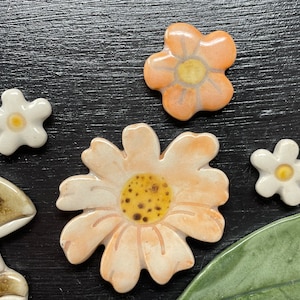 Handmade Ceramic Fridge Magnets, Nature Inspired Mosaic, Set of 7 - Etsy