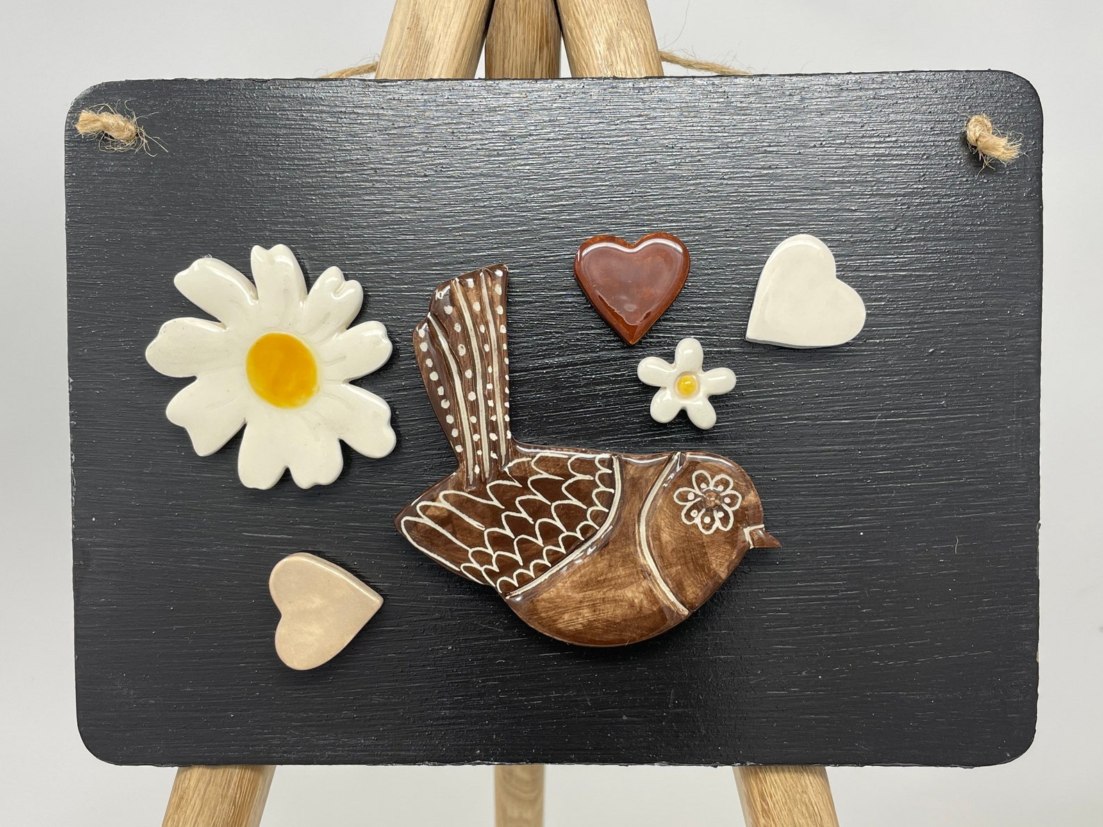 Handmade Ceramic Fridge Magnet Set Including 6 Magnets / Bird, Love ...
