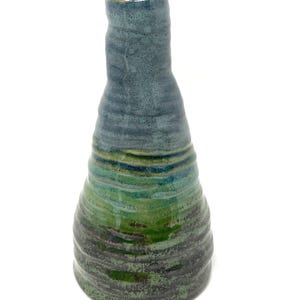 Handmade Coiled Ceramic Bud Vase: Multi-color Glazed Home Decor - Etsy