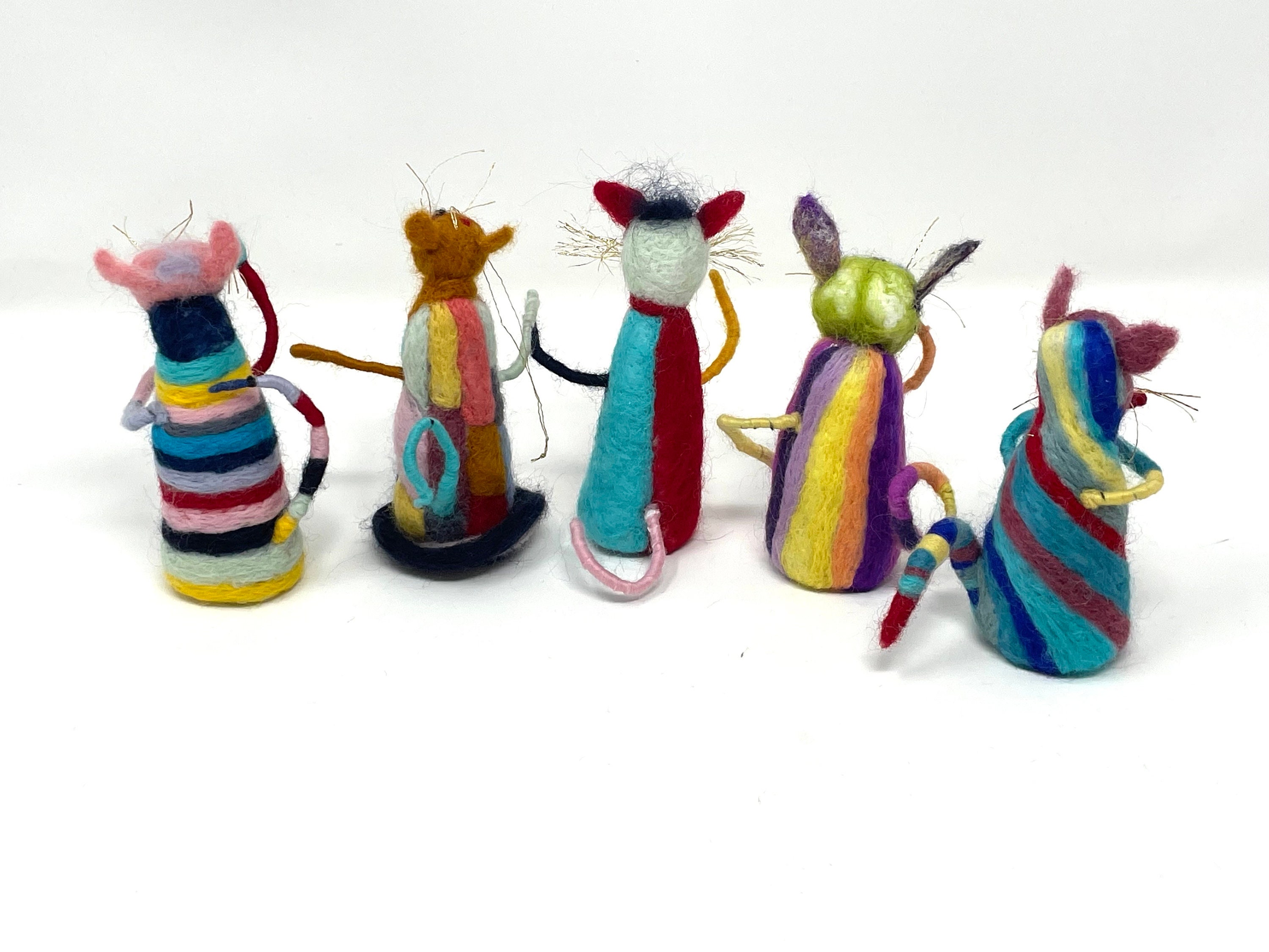 Handmade Wool Felted Cat | Free Standing Felt Cat Decoration ...