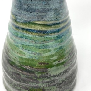 Handmade Coiled Ceramic Bud Vase: Multi-color Glazed Home Decor - Etsy