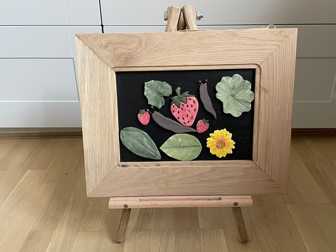 Magnetic Display Board Framed in Oak Wood / Magnetic Picture Board - Etsy