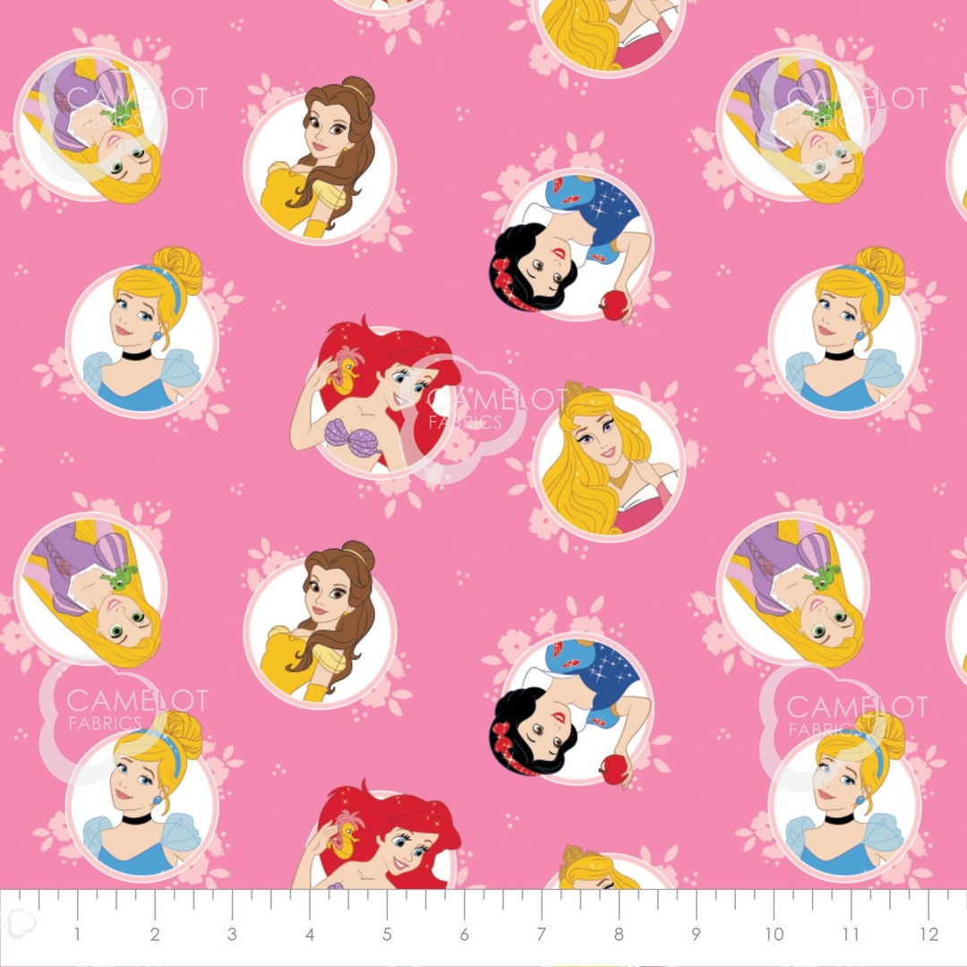 Forever Princess- Princess in Circles by the Half Yard. 100% Cotton ...