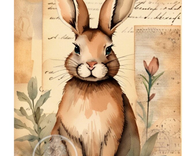 A4 Parchment Bunny Rabbit Rice Paper - Etsy