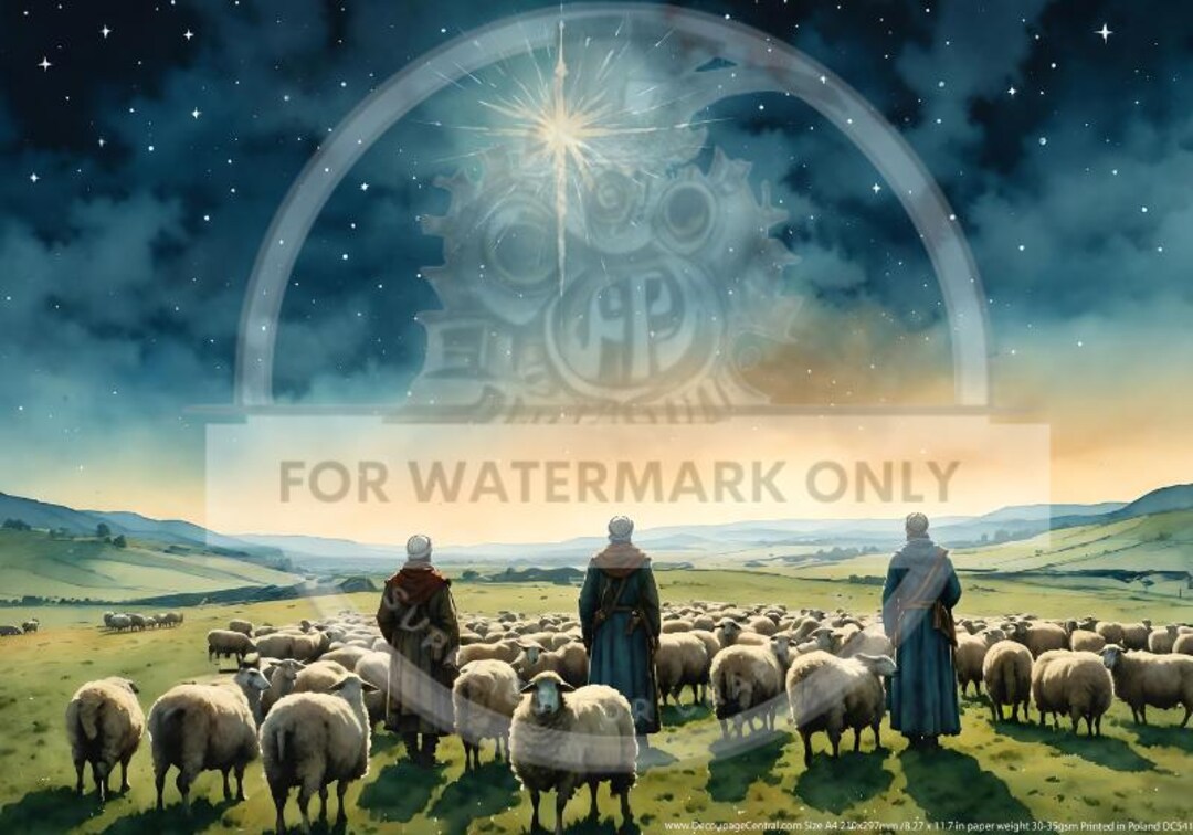 A4 Christmas Star Rice Paper - Christmas, Nativity - Etsy