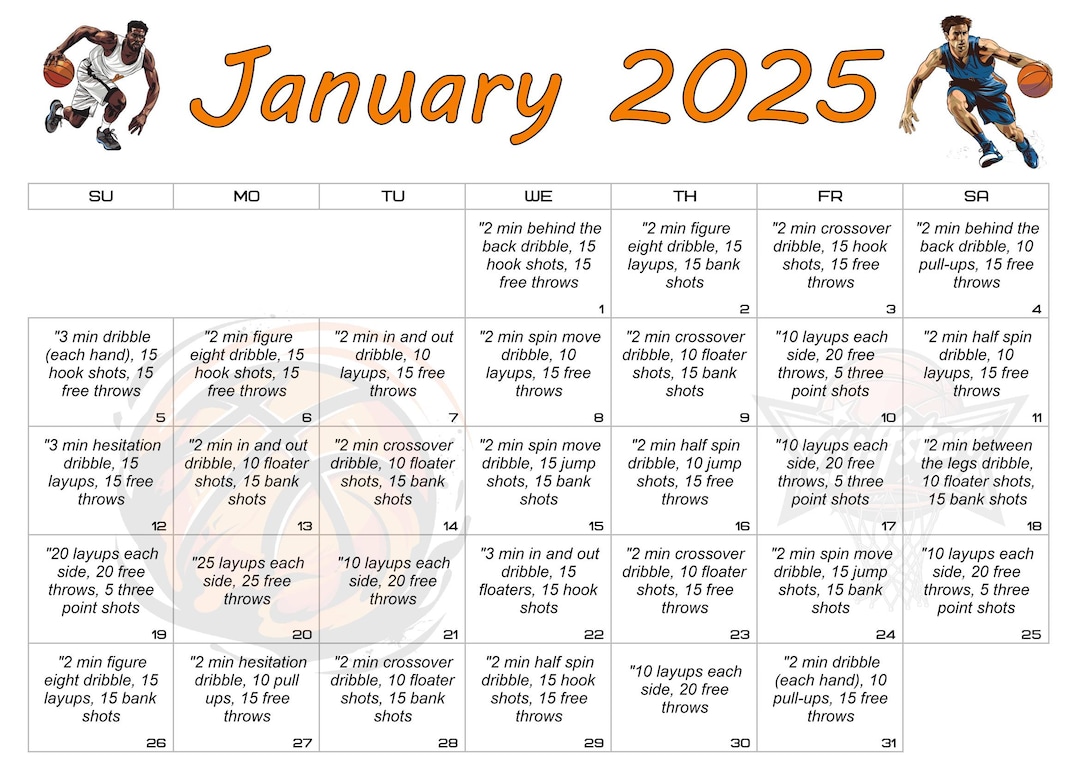 Ultimate 365-day Daily Basketball Drills Calendar: Elevate Your Game ...