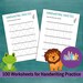 100 Worksheets for Handwriting Practice Instant Printable Sheets ...