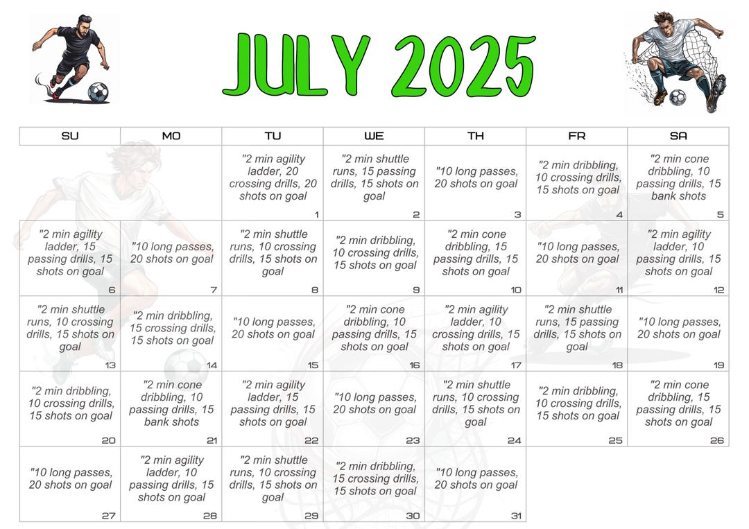 Ultimate 365-day Soccer Drills Calendar: Elevate Your Skills Daily With ...