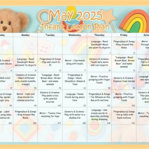 2025/2026 Daily Infant Lesson Plans | Motor Skills, Cognitive Growth ...