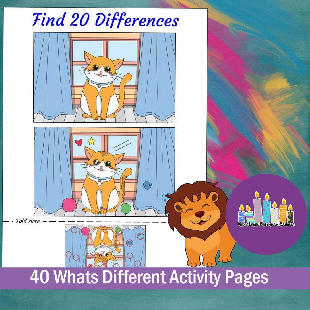 40 What's Different Activity Pages for Kids Instant Printable Sheets ...