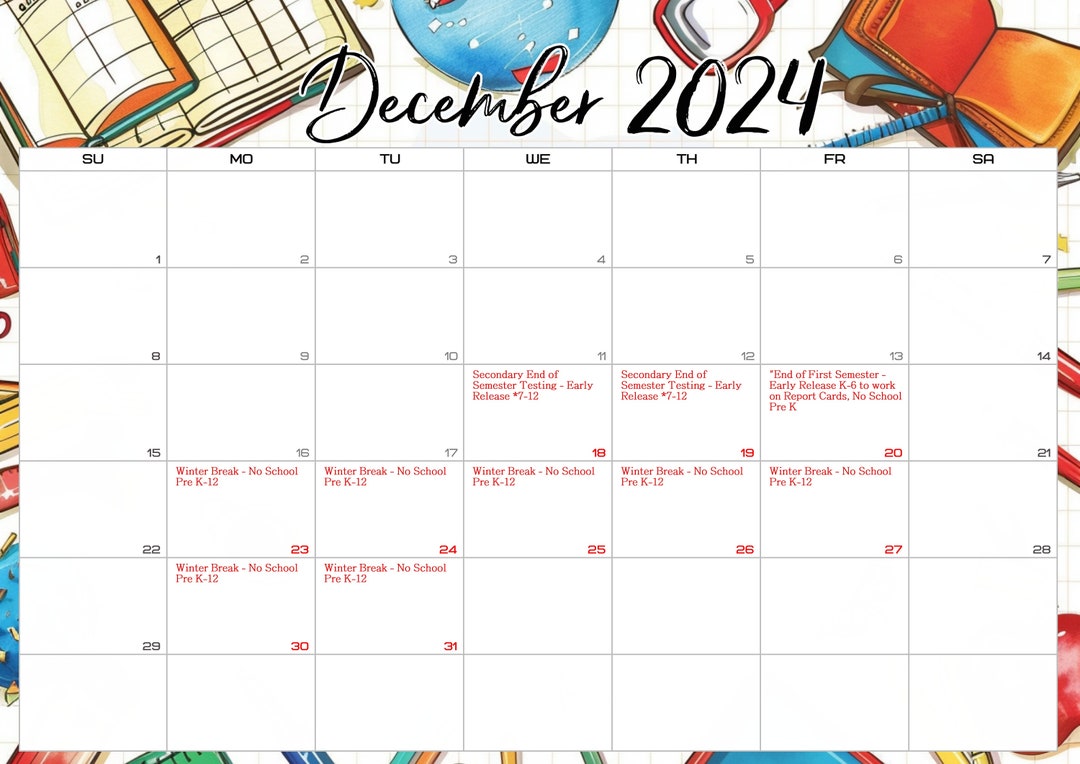 Idaho Boise School District Calendar 2024-2025 august to June Printable ...