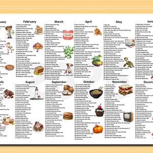 365 Days to Celebrate |celebrations Calendars: Printable Edition | 2025 ...