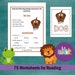 75 Worksheets for Reading Instant Printable Sheets Downloadable Sheets ...