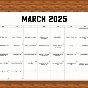 365 Days to Celebrate |celebrations Calendars: Printable Edition | 2025 ...