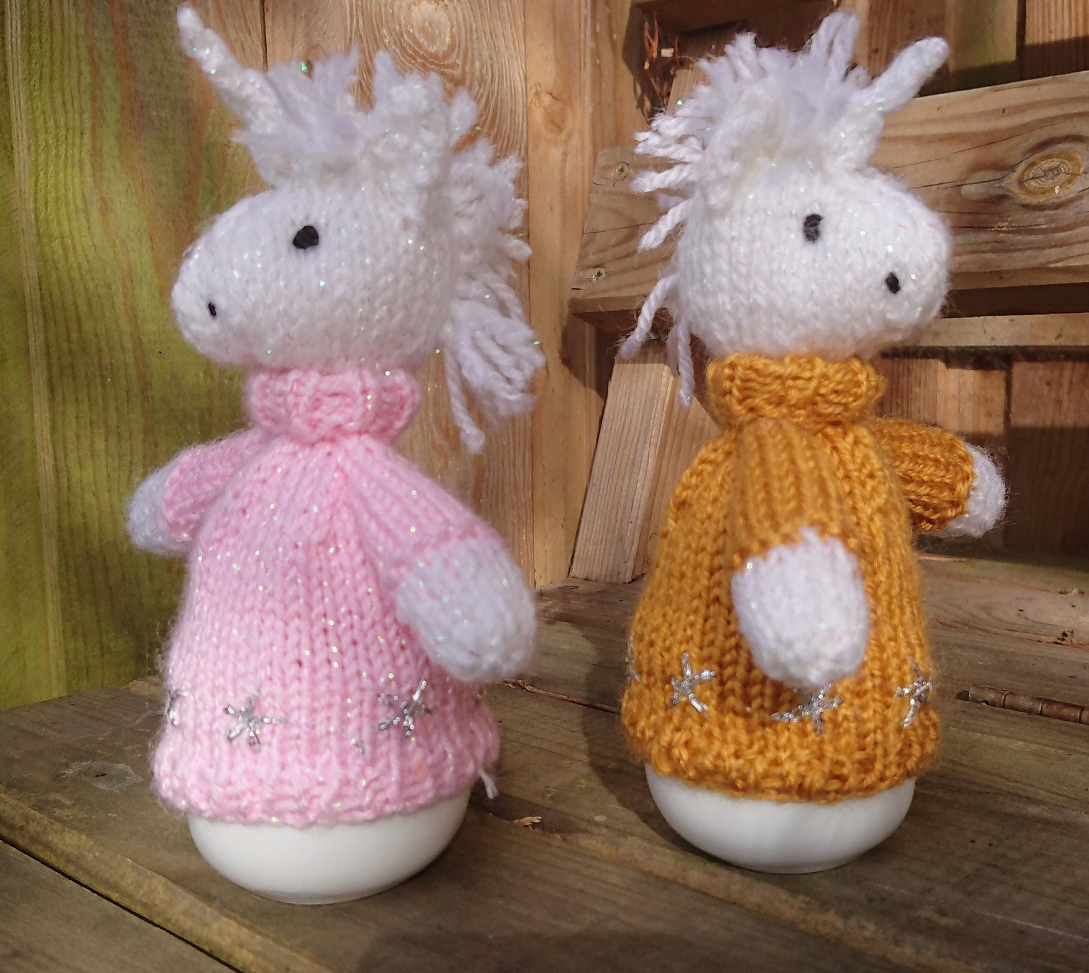 Hand Knitted Character Egg Cosy and Egg Cup Set | Etsy