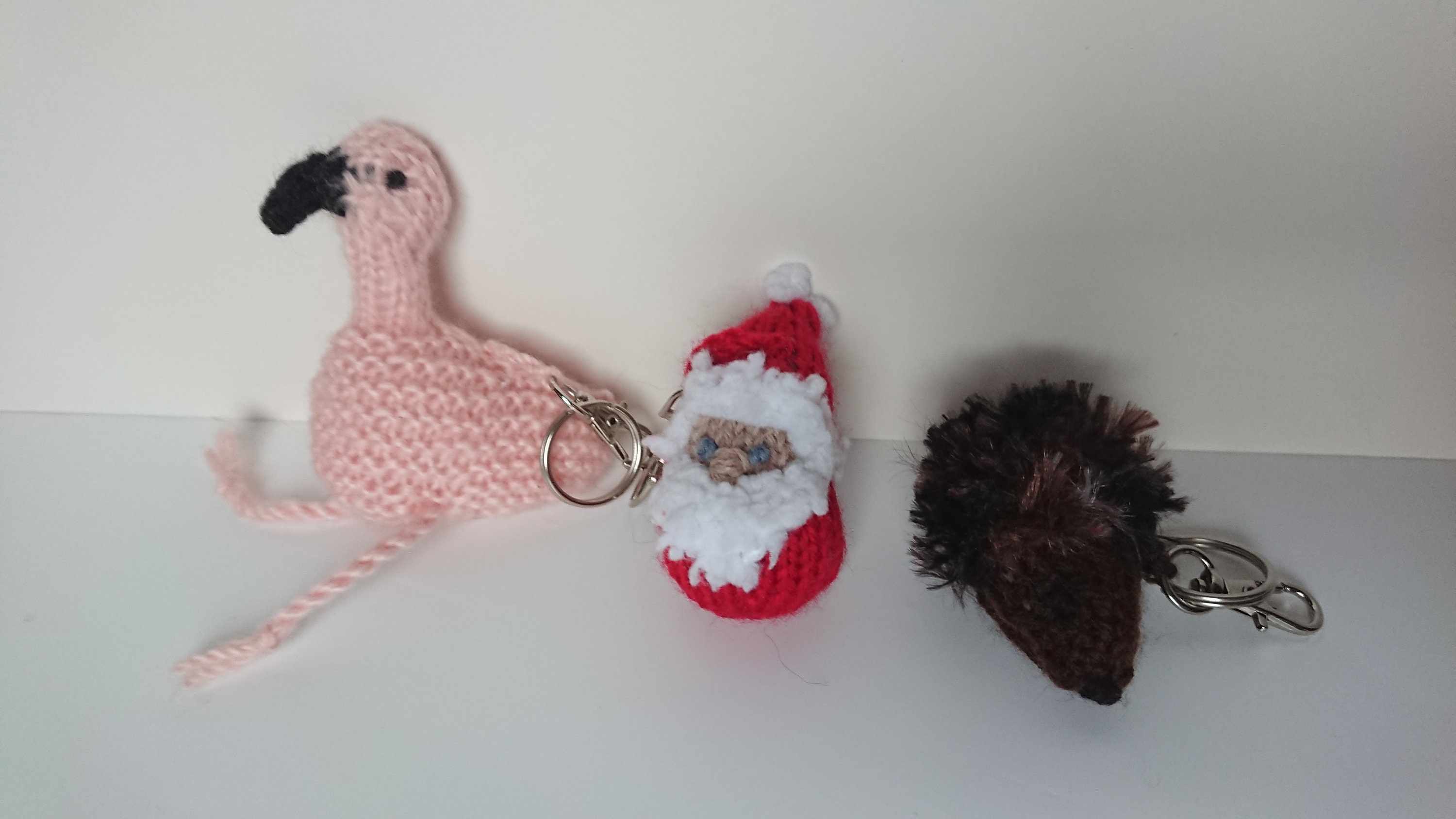 Hand Knitted Character Keyrings Animal Key Fob Pocket Money - Etsy UK