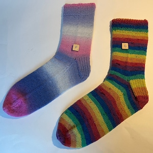 Hand Knitted Socks - Etsy