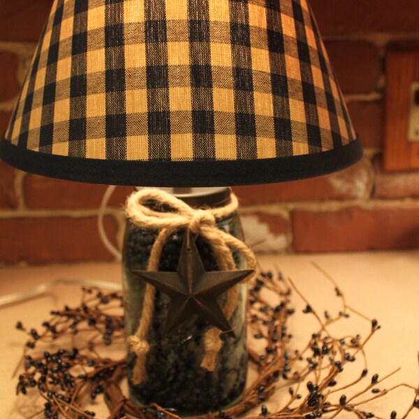 Mason Jar Lamp - Etsy