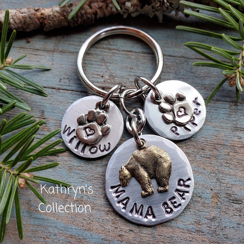 Bear Key Chain - Etsy