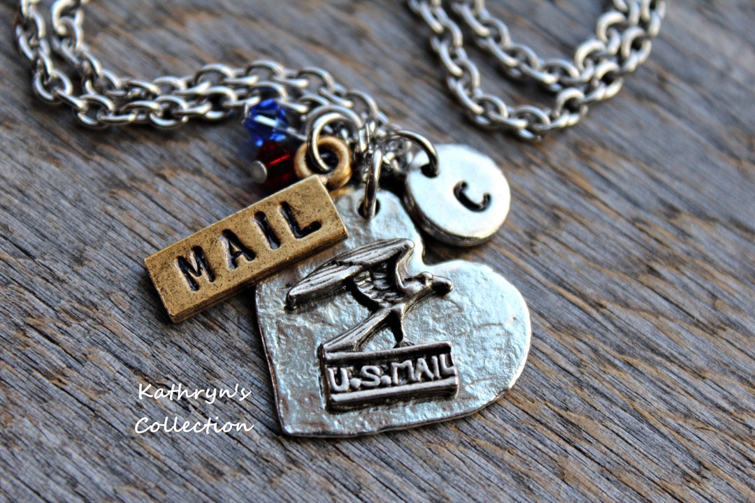 Postal Worker Necklace, Postal Clerk, Post Office, Mail Necklace, Mail ...
