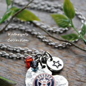 Houston Astros Necklace Astros Baseball Astros Fan Wear - Etsy