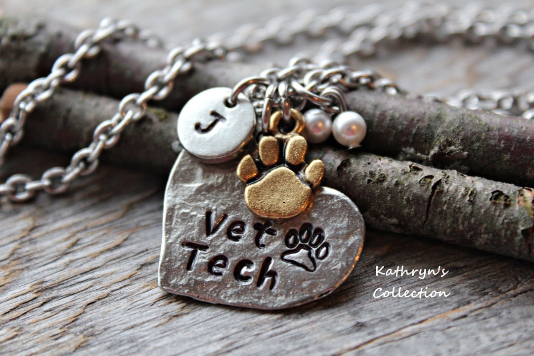 Vet Tech Necklace, Vet Tech Jewelry, Vet Tech, Occupation Jewelry, Gift ...
